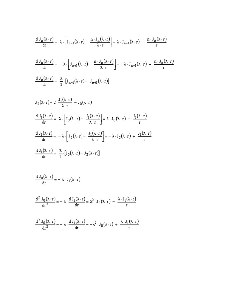 r J r J 2 dr r J d ⋅ λ − ⋅ λ ⋅ λ = ⋅ λ: n 1 n n 1 n n − − | PDF