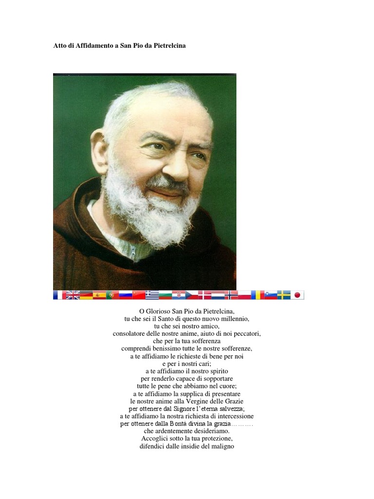 Atto Di Affidamento A San Pio Da | PDF