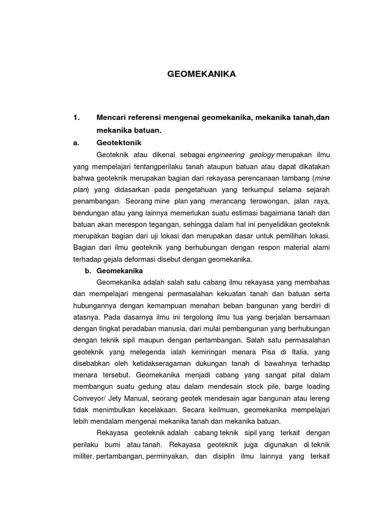 GEOMEKANIKA | PDF