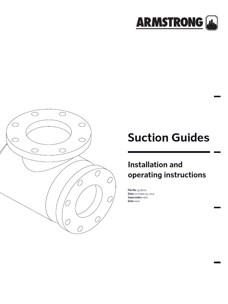 35 82 Suction Guides IandO | PDF | Pump | Pipe (Fluid Conveyance)