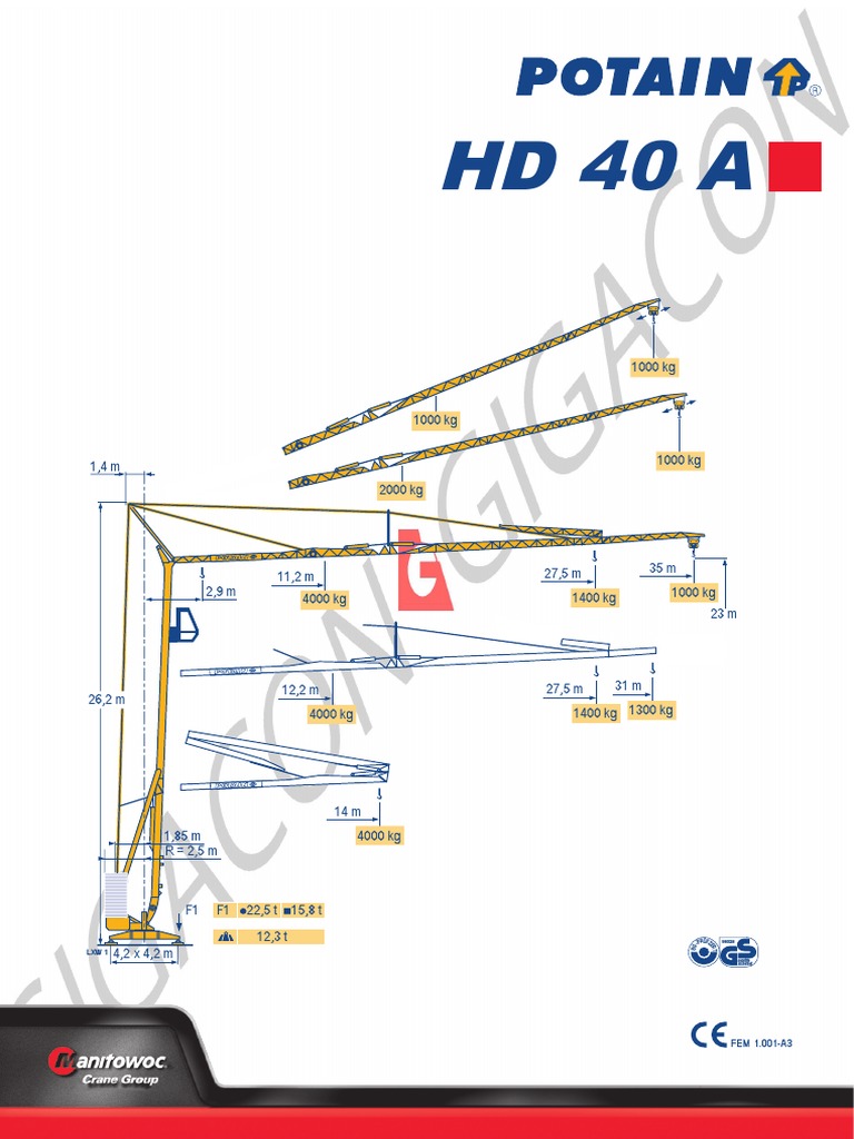 Potain HD 40A | PDF | Transport | Unrest
