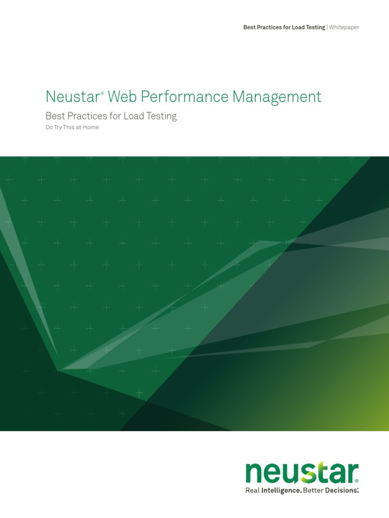 Best Practices For Load Testing | PDF | Web Server | Internet & Web