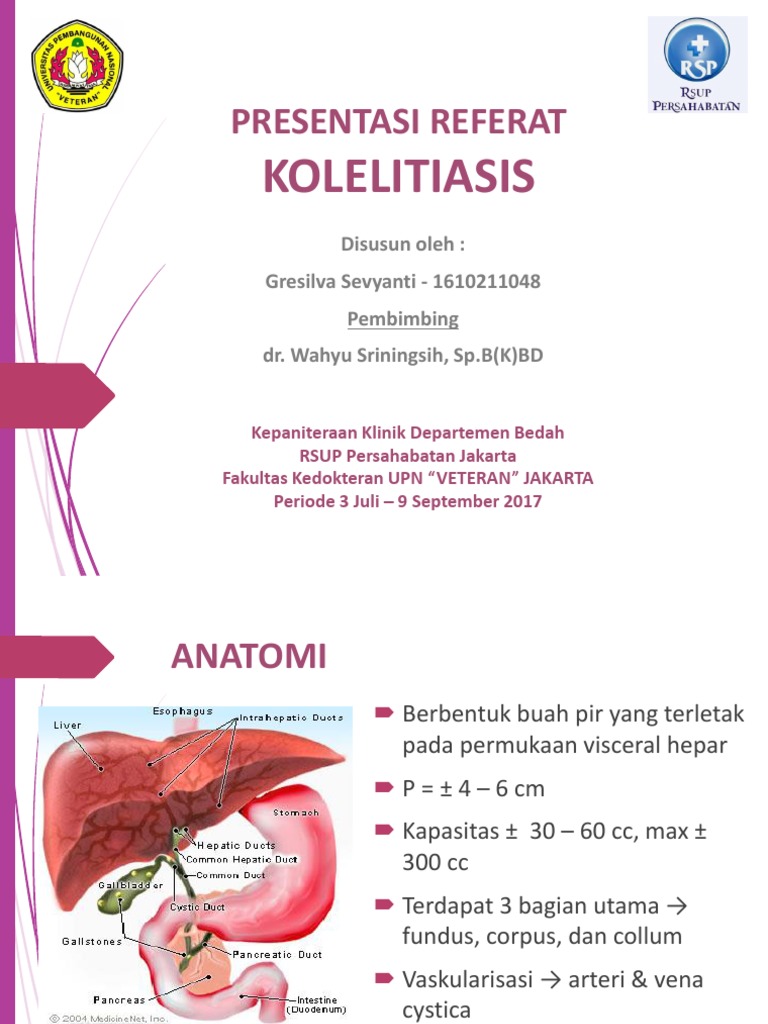 Referat Kolelitiasis | PDF