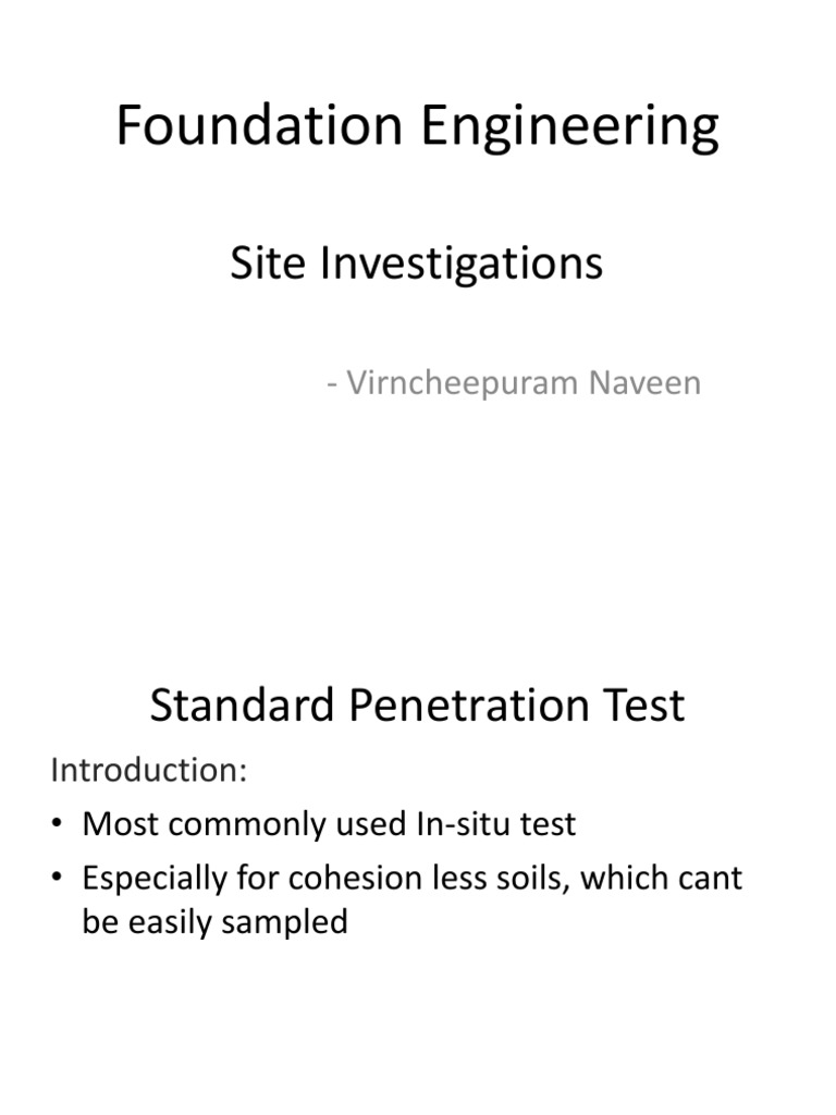 Foundation Engineering: Site Investigations | PDF | Drilling Rig ...