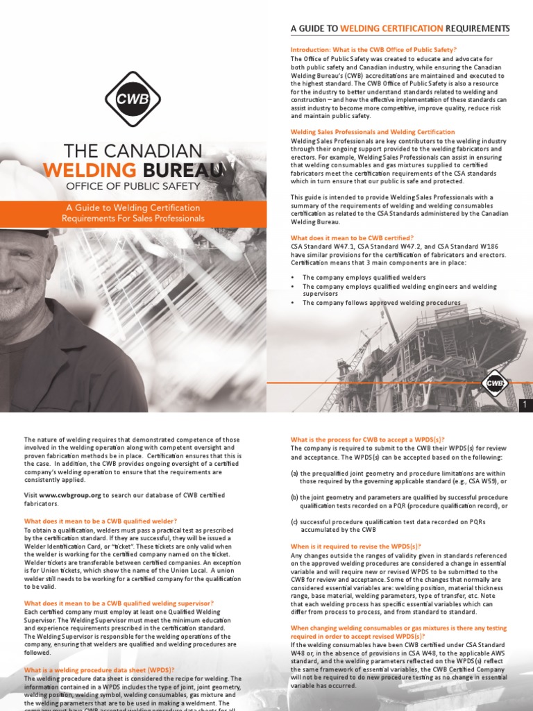 A Guide To Welding Certification Requirements | PDF | Welding ...