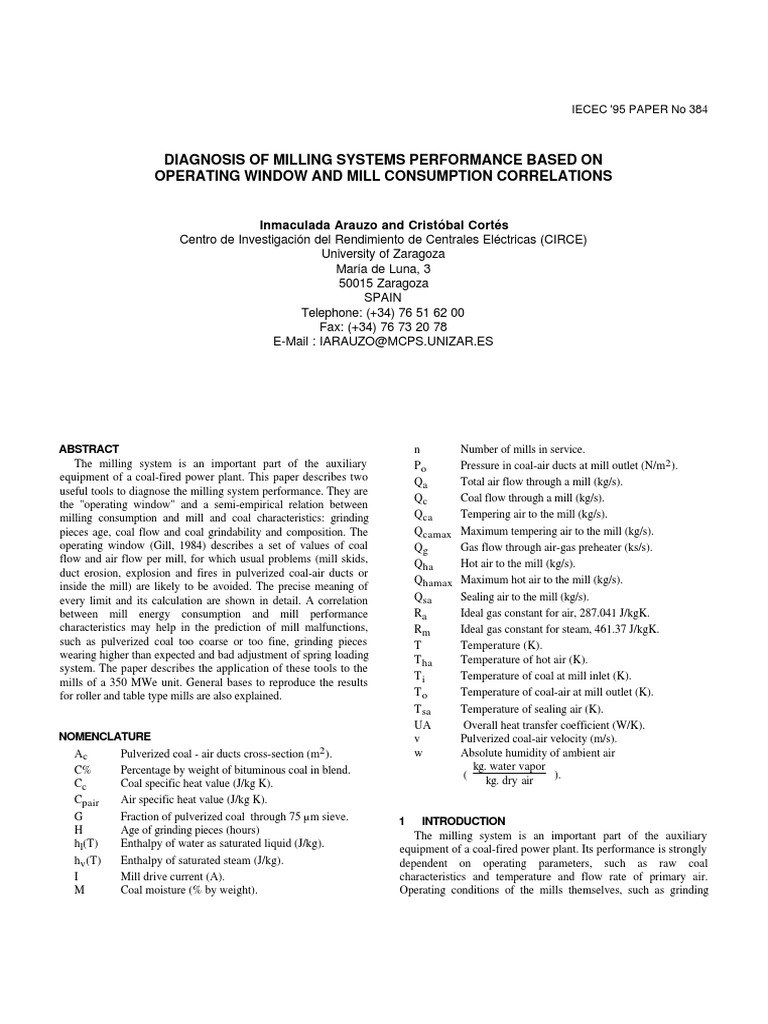 Arauzo Cortés Diagnosis of Milling Sytems Performance Based On ...