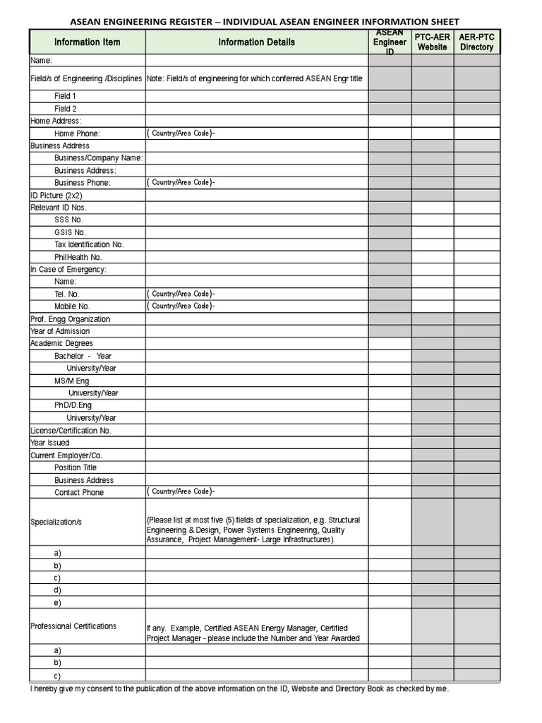 AER Information Sheet Template 2016 | Download Free PDF | Engineering ...