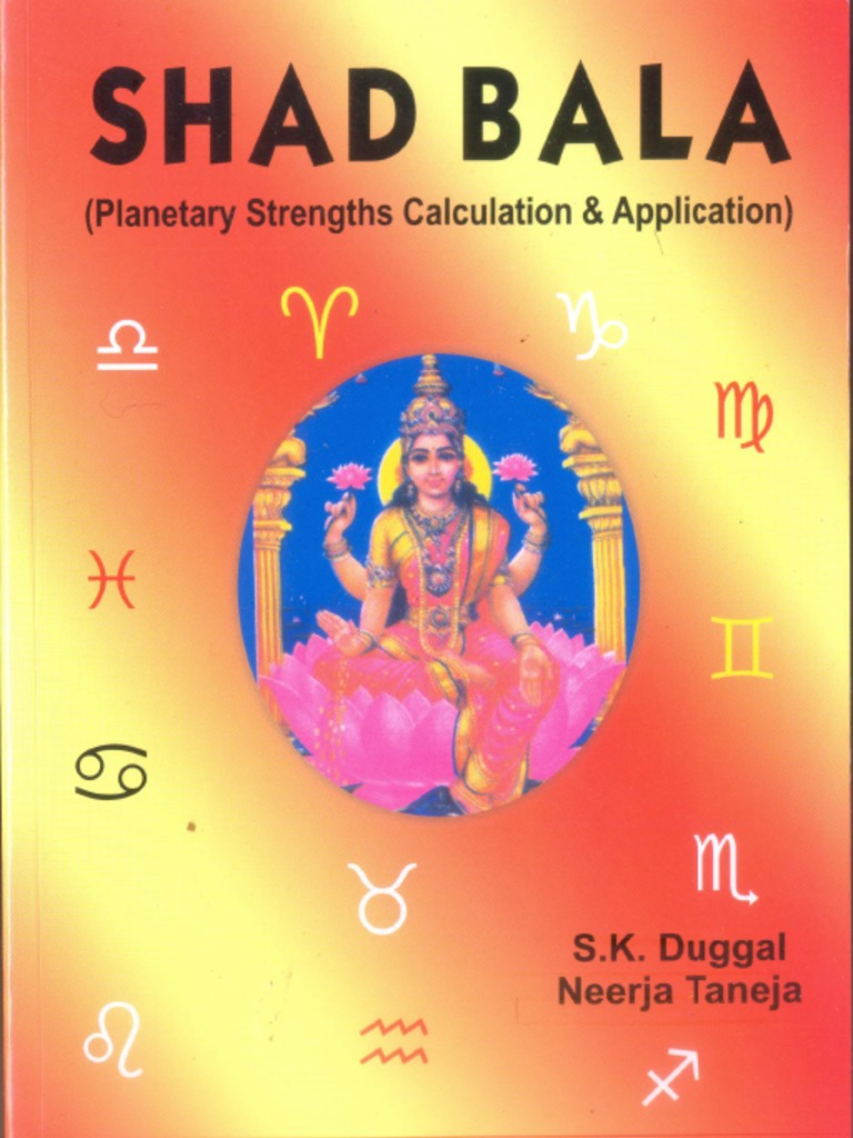 Shadbala Planetary Strengths Calculation and Application | PDF