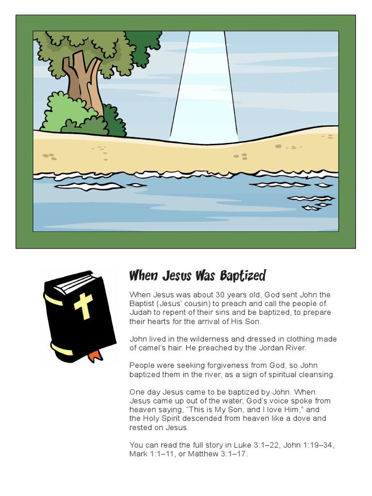 3d-Pic-04 When Jesus Was Baptized | PDF | John The Baptist | Christianity