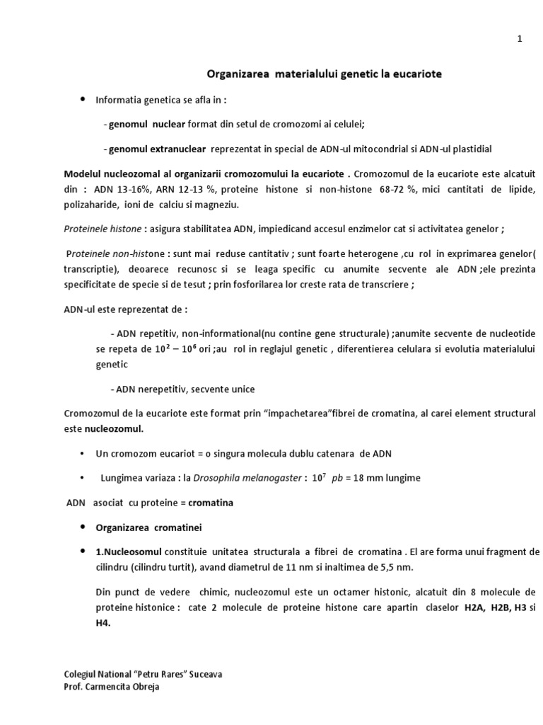 Organizarea materialului genetic la eucariote.pdf