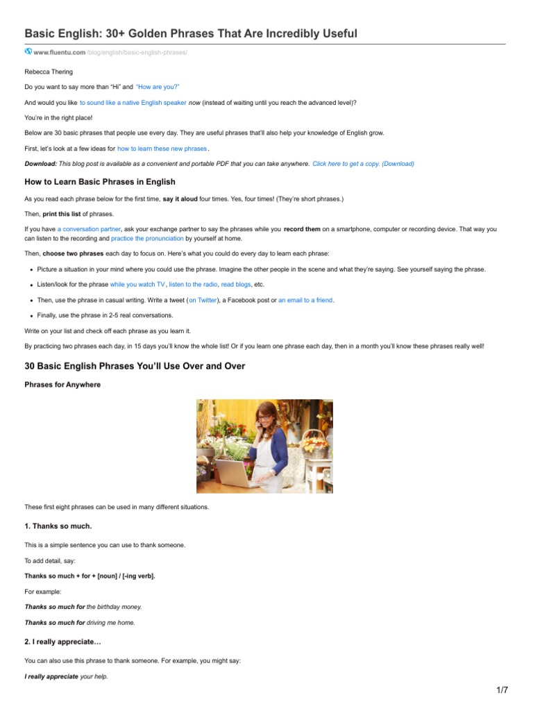 Basic English Phrases Guide | PDF | Onomastics | Linguistics