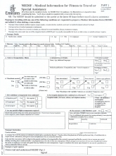 Emirates Medical Information Form | PDF | Medical Diagnosis | Medicine
