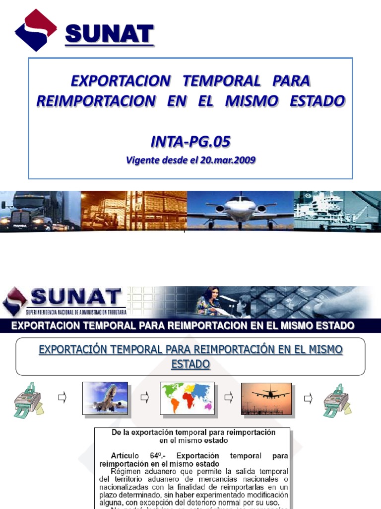Exportacion Temporal Para La Reimportacion en El Mismo Estado[1 ...