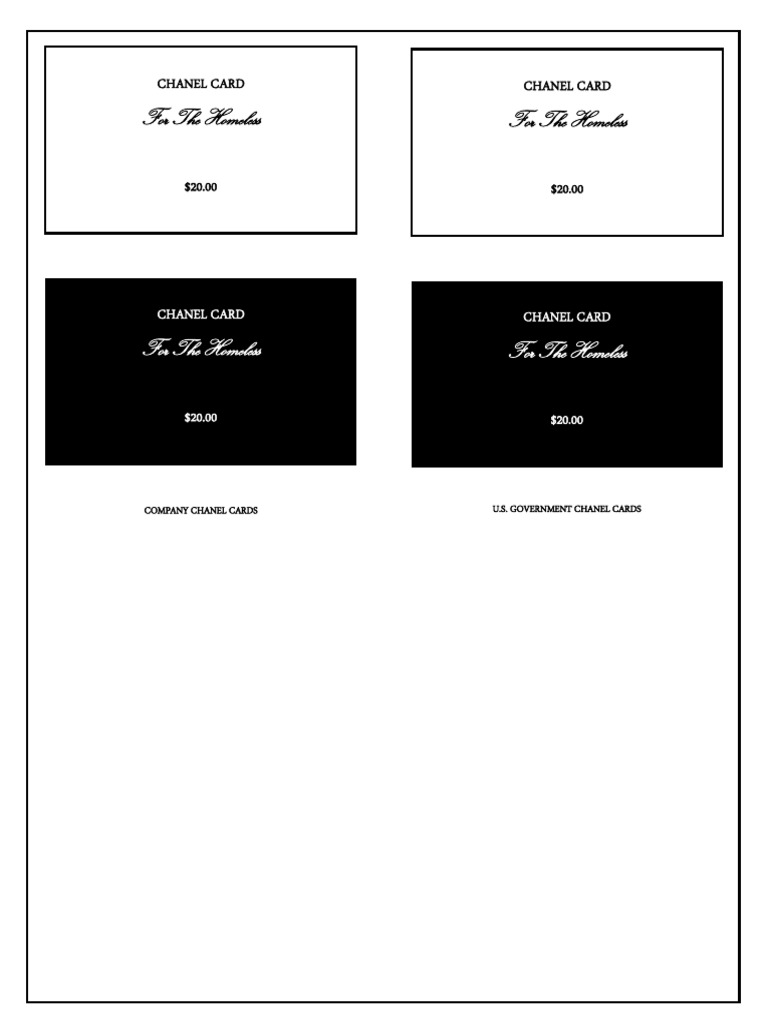 Chanel Cards | PDF