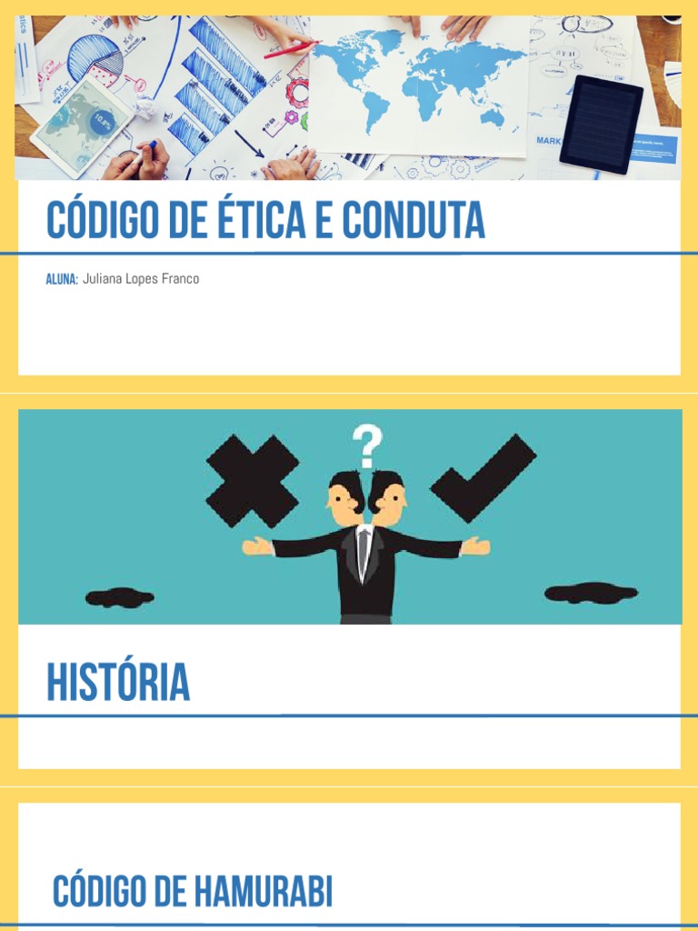 Código de Ética e Conduta - Apresentação | Business | Ciência (Geral)