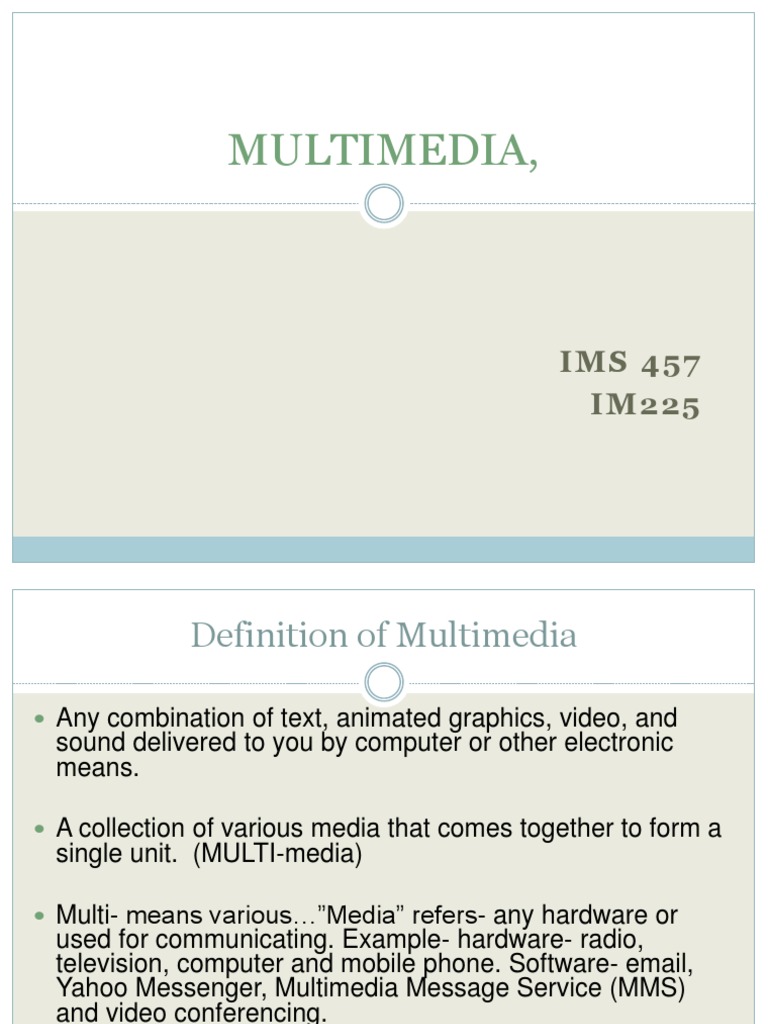 Chapter 1 | PDF | Multimedia | Hypertext