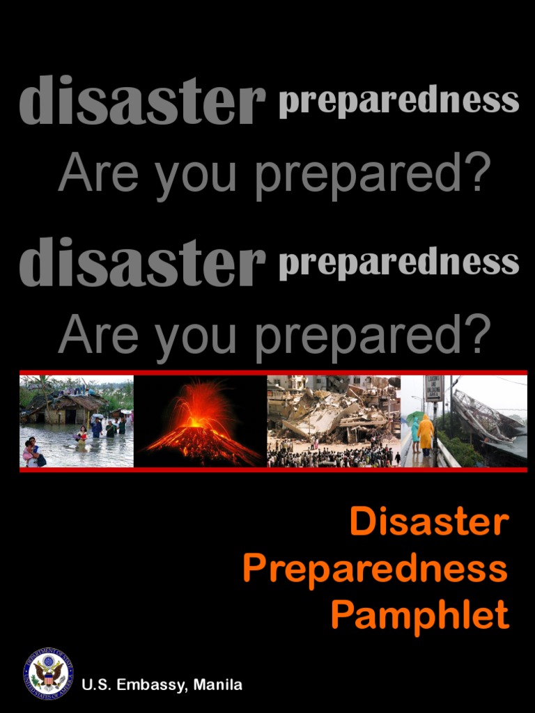 Disaster Preparedness Pamphlet | PDF | Tropical Cyclones | Volcanic Ash