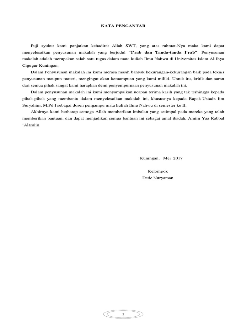 I'Rab Dab Tanda-Tanda I'Rab-1 | PDF