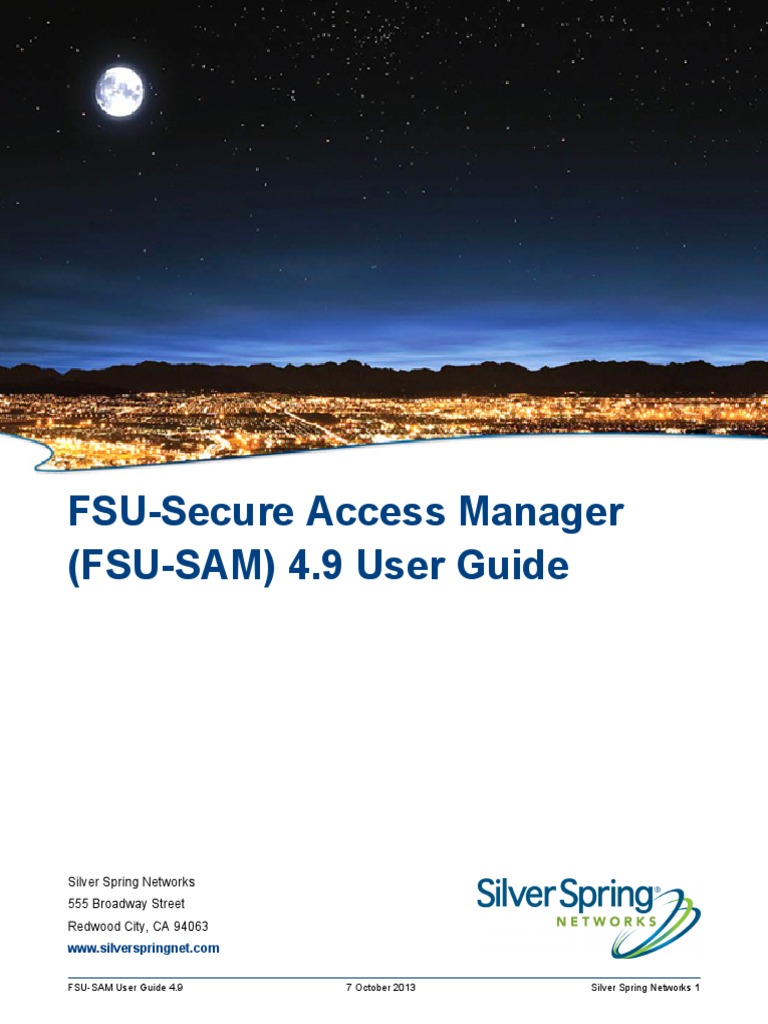 FSU-Secure Access Manager (FSU-SAM) 4.9 User Guide: Silver Spring ...