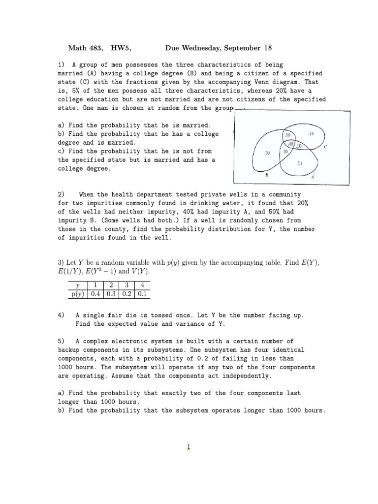 HW5 483 Fall17 | PDF