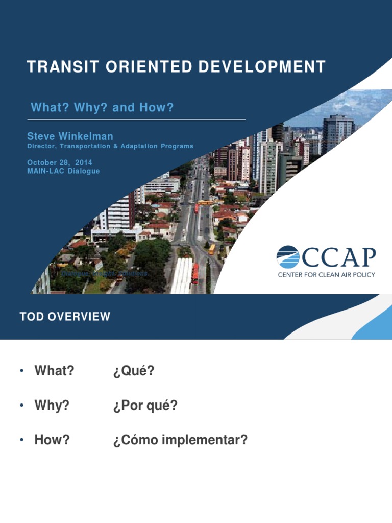 Understanding Transit Oriented Development | PDF | Public–Private ...
