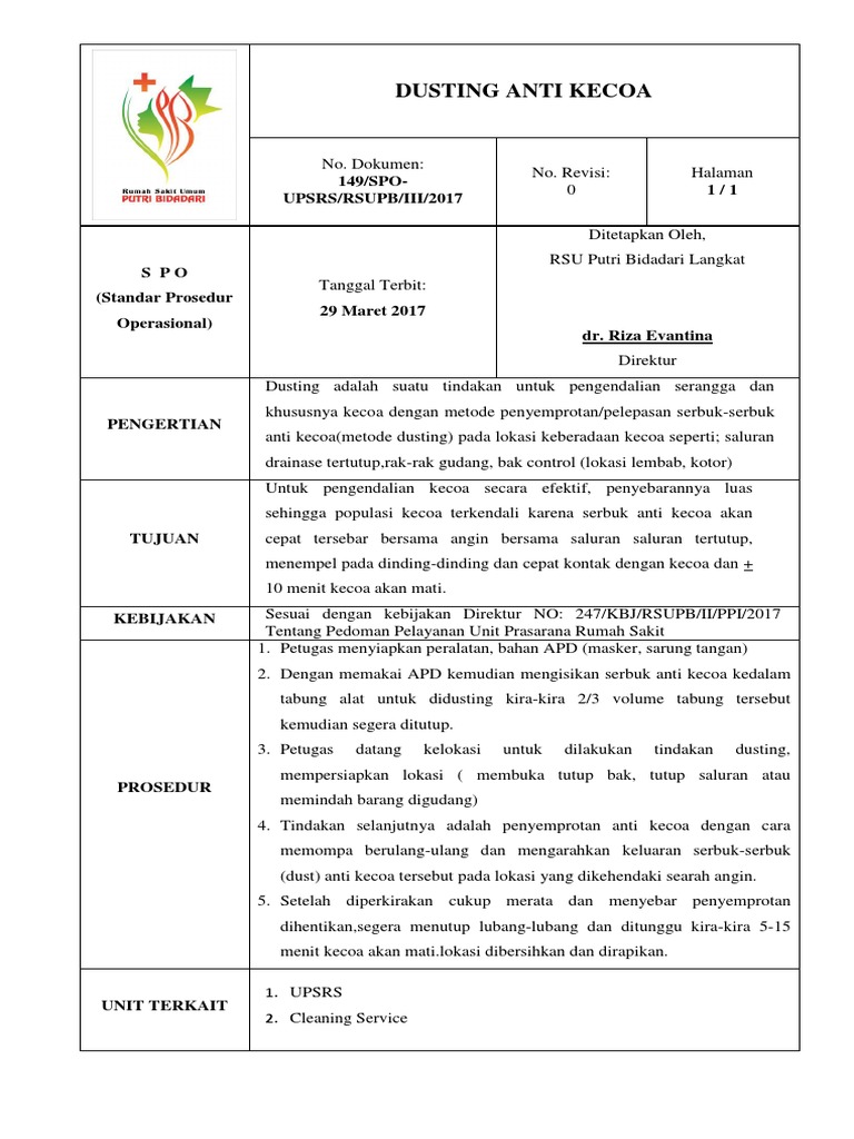 SPO Dusting Kecoa | PDF