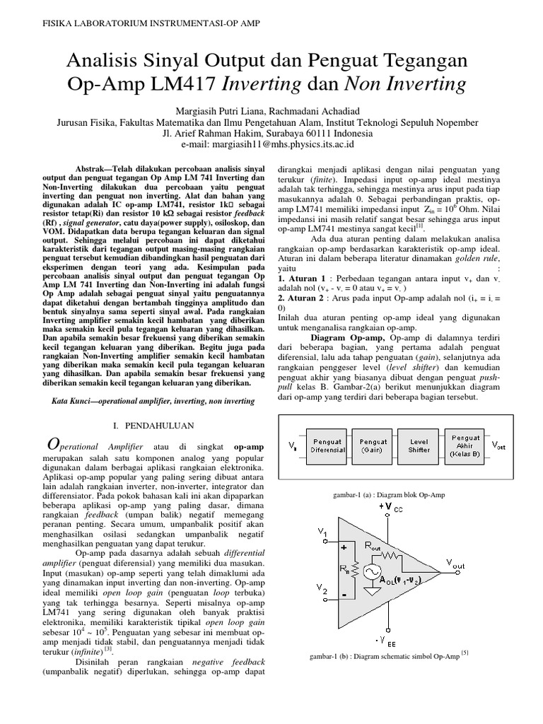LAPRES OP-AMP Margiasih Putri Liana | PDF | Sains & Matematika