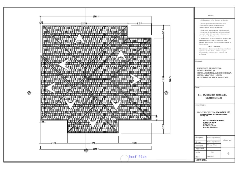 Roof Plan PDF | PDF | Science And Technology | Industries
