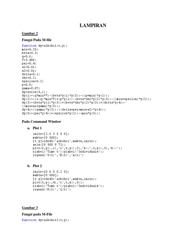 Lampiran: Gambar 2 Fungsi Pada M-File | PDF