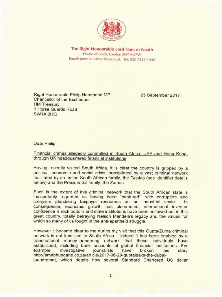 Letter To Hammond Sept 17 - PDF | PDF