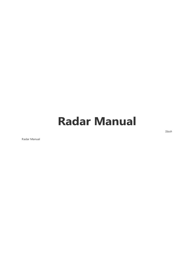 Radar Manual for Virtual Machine Setup | PDF | Virtual Machine | Ip Address