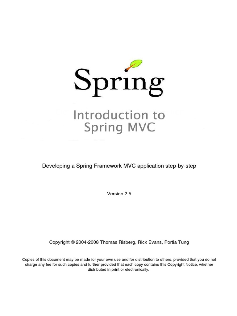 Spring Mvc Step By Step Pdf Pdf Spring Framework Java Server Pages