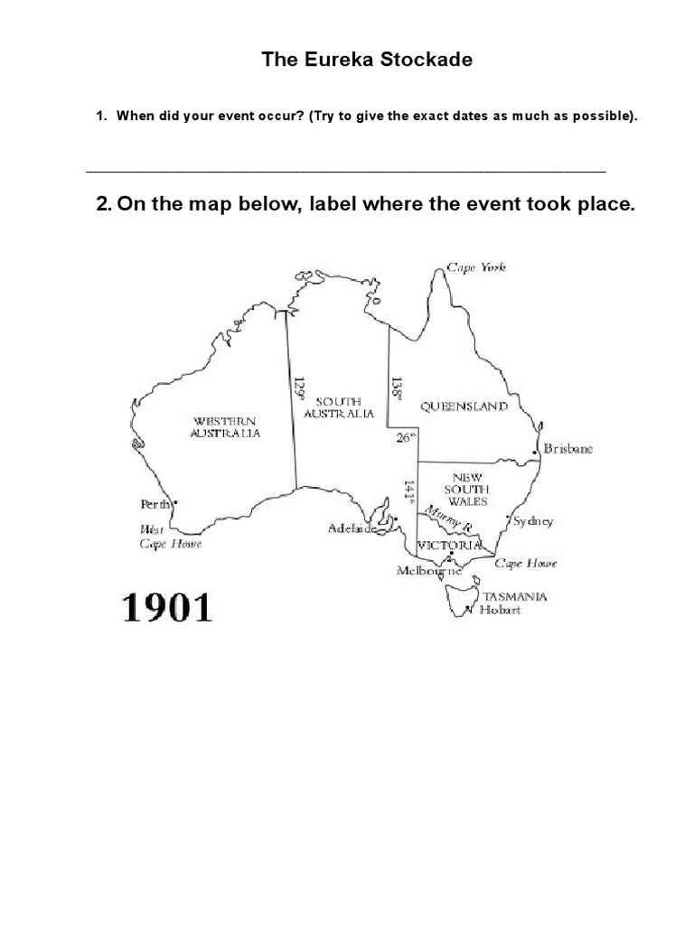 Eureka Stockade Event Overview | PDF | Social Science