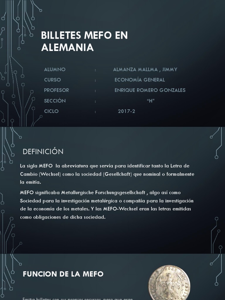 Billetes Mefo en Alemania | PDF | Deuda gubernamental | Deuda