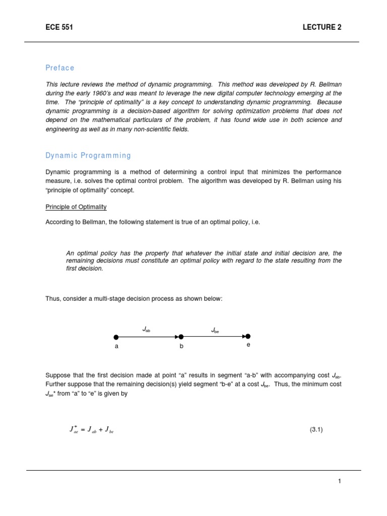 Dynamic Programming Algorithm Explained in ECE 551 Lecture | PDF ...