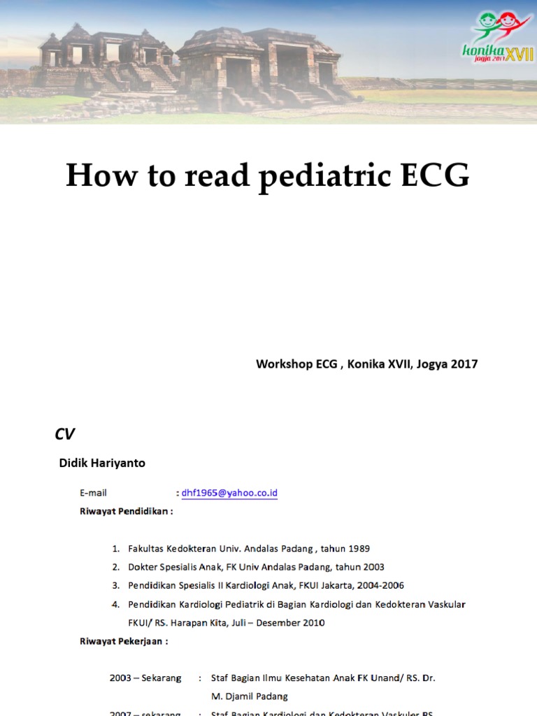 Membaca EKG Pediatrik dengan Mudah | PDF | Elektrokardiografi | Sistem ...