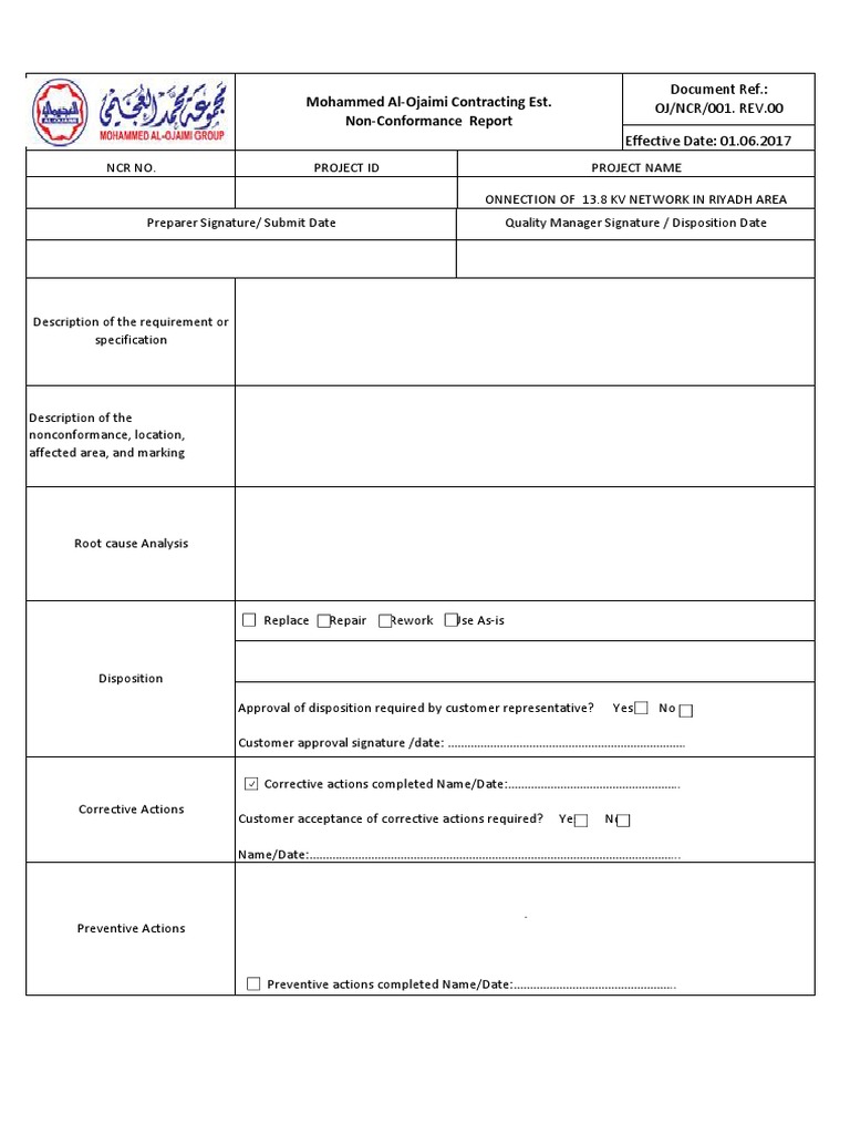 NCR Form | PDF