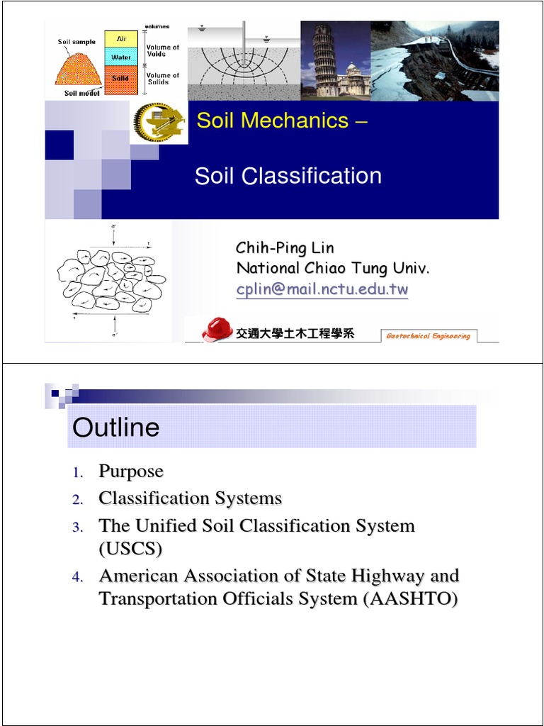 Outline: Soil Classification | PDF | Silt | Sand