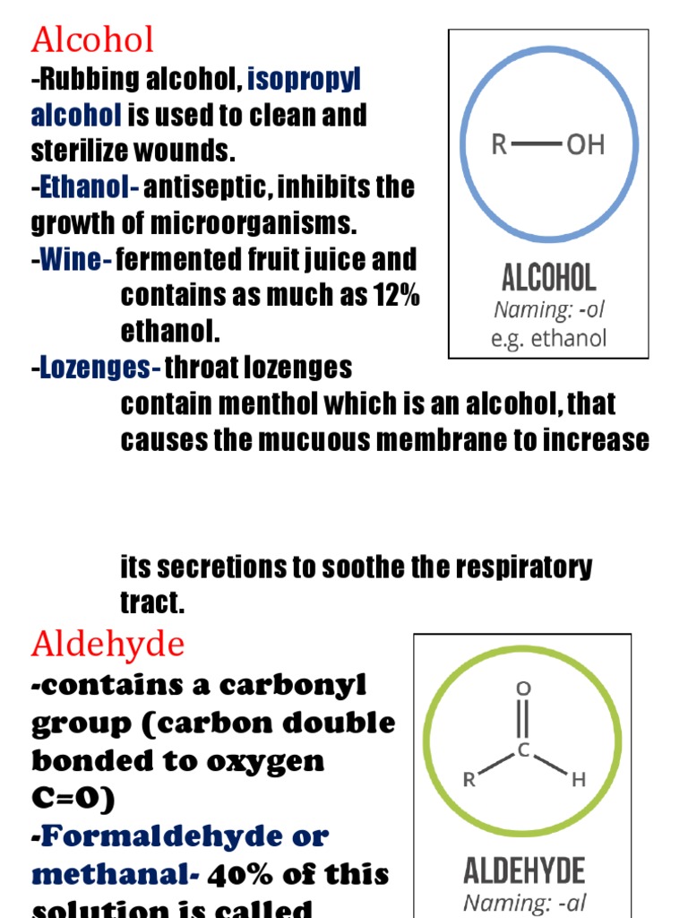 Alcohol: Isopropyl Alcohol Ethanol-Wine | PDF | Alcohol | Functional Group