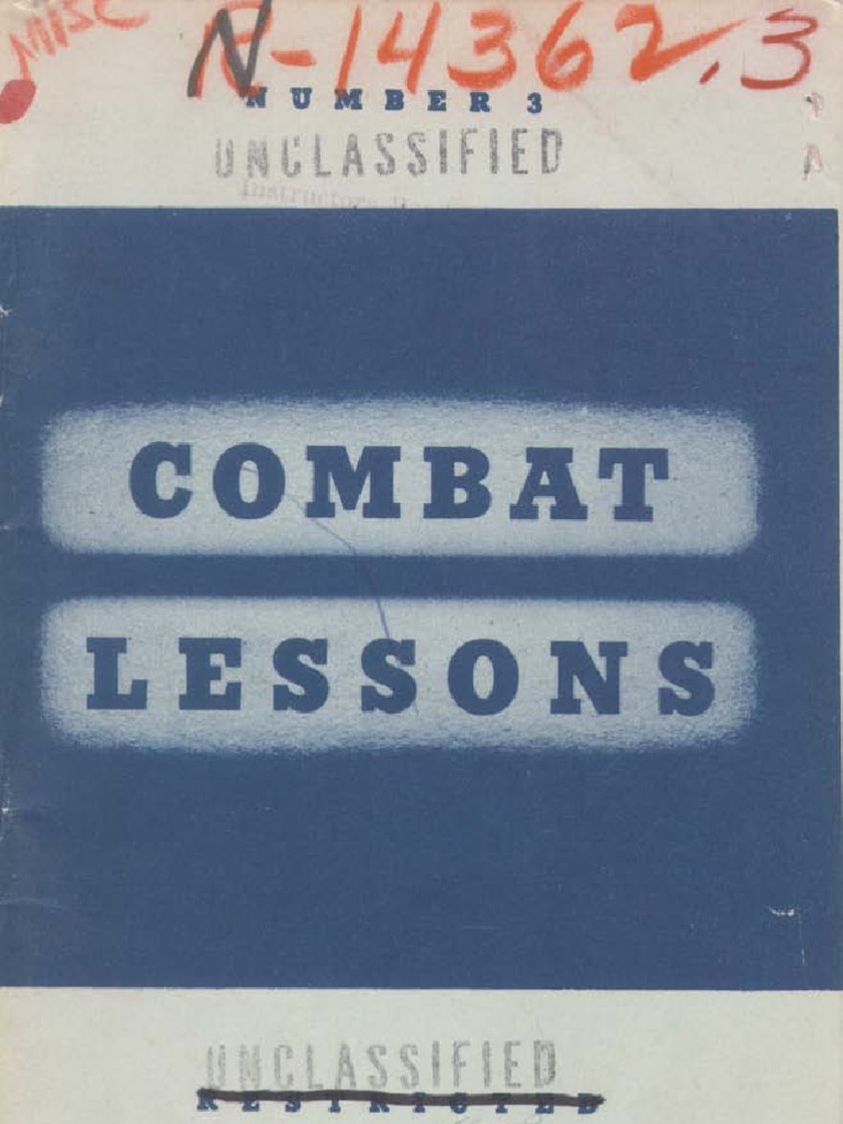 Army Combat Lessons Mar 1942 | PDF | Company (Military Unit) | Platoon