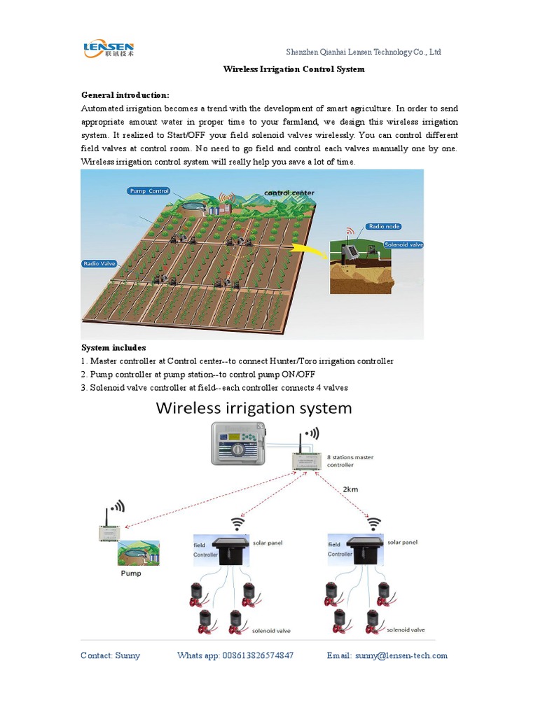 Wireless Irrigation Control System General Introduction:: Shenzhen ...