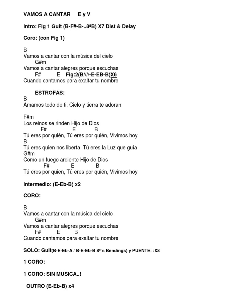 Vamos A Cantar Intro | PDF