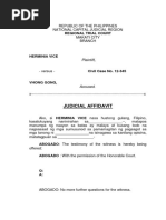 Huf Pan Card Affidavit | PDF | Legal Communication | Affidavit