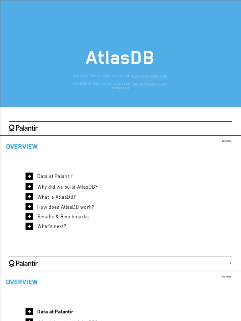 AtlasDB: Palantir's Data Solution | PDF | Information Retrieval | Information Technology