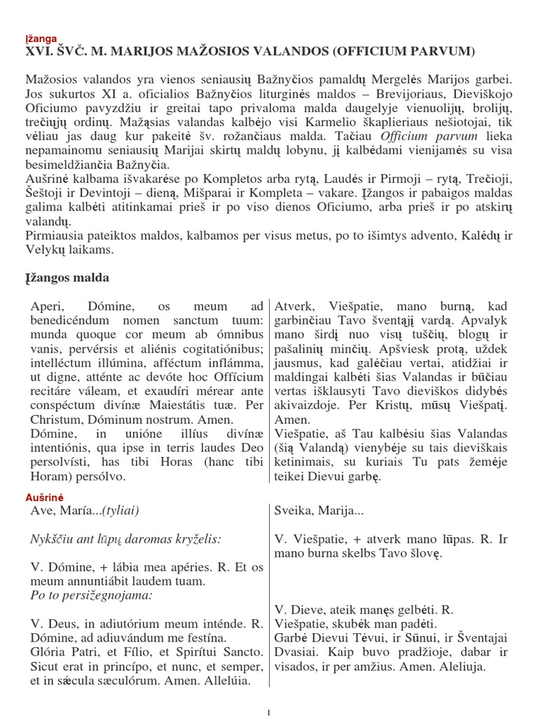 Officium Parvum PDF | PDF