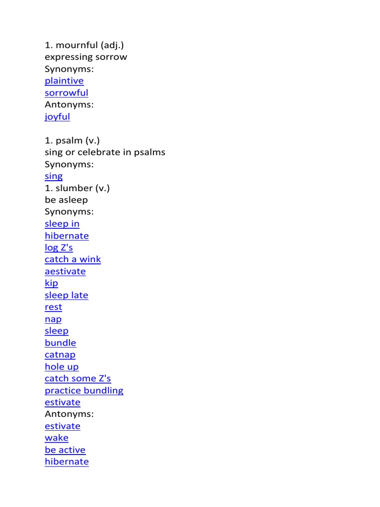 Plaintive Sorrowful Joyful: 1. Mournful (Adj.) Expressing Sorrow ...