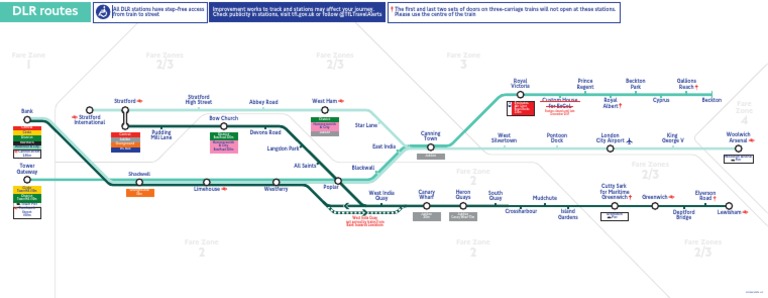 DLR Route Map | PDF | Transport Infrastructure | Rapid Transit