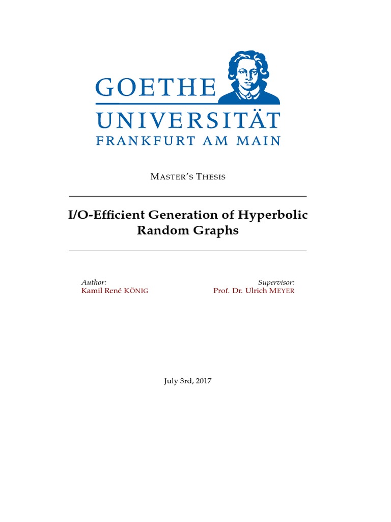Io Efficient Generation Of Hyperbolic Random Graphs Pdf Combinatorics Mathematical Concepts