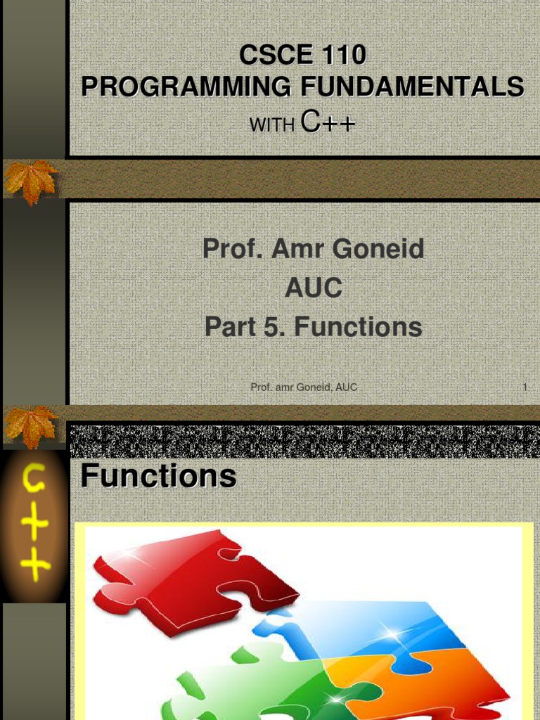 Functions | PDF | Scope (Computer Science) | Parameter (Computer Programming)