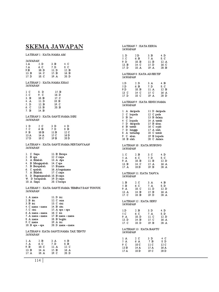 Jawapan MODUL BAHASA MELAYU UPSR Perlis PDF | PDF